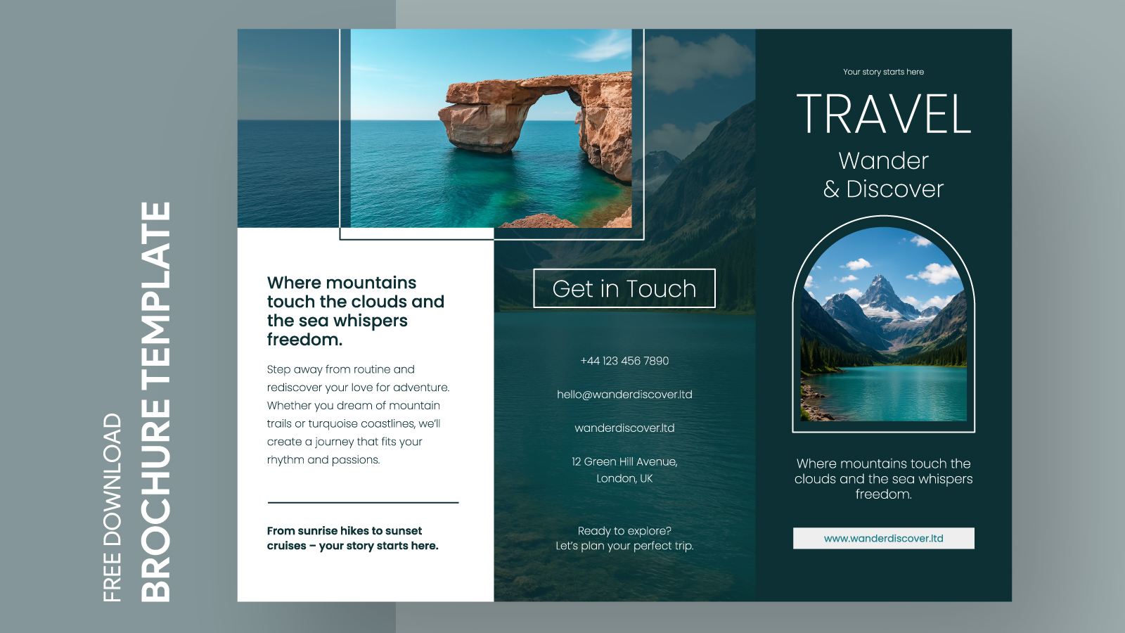 6 Panel Brochure Free Google Docs Template - gdoc.io