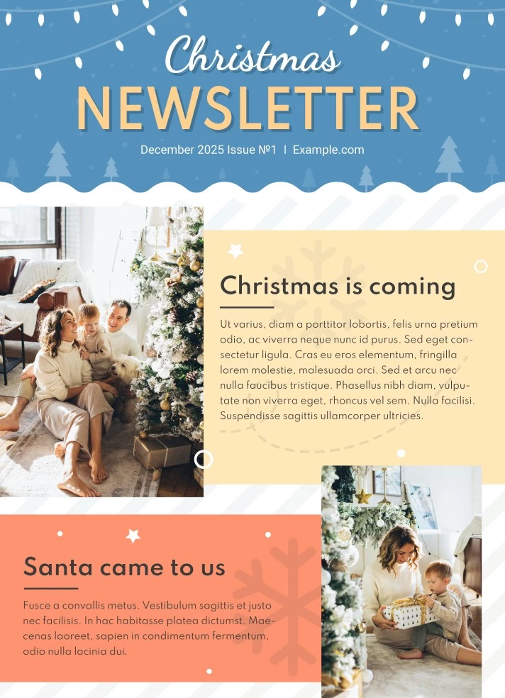 Holiday Newsletter Template
