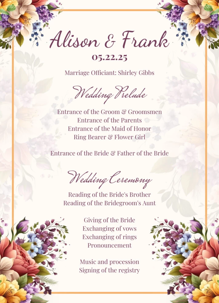 Simple Wedding Ceremony Script Sample Wedding Ceremony Scripts You Can