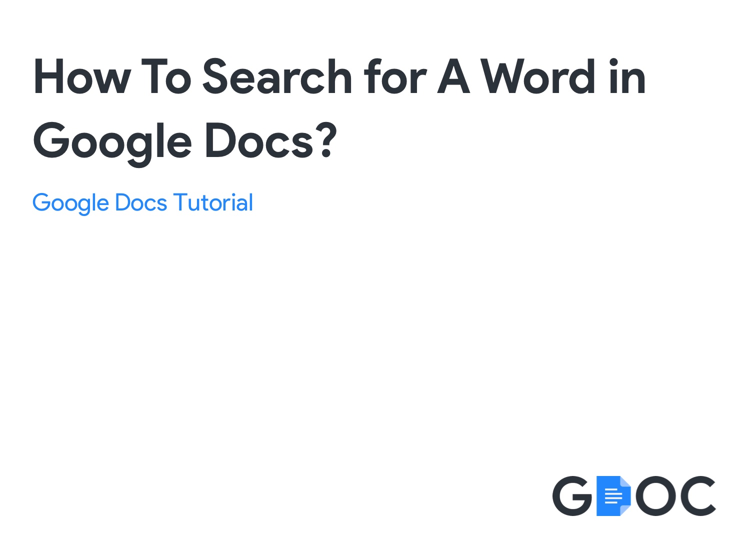 How To Search For A Word In Google Docs Gdoc io