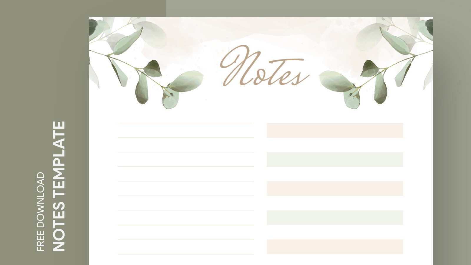 Notes Free Google Docs Template - gdoc.io - Notes