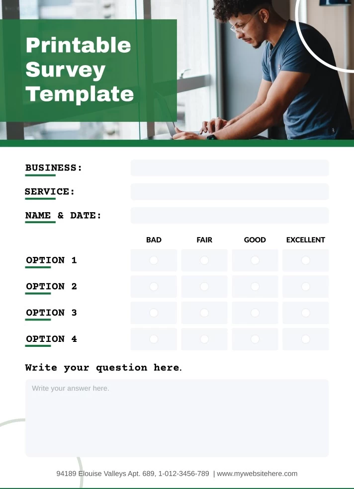 Printable Survey Forms Design Templates For Forms | Microsoft Create