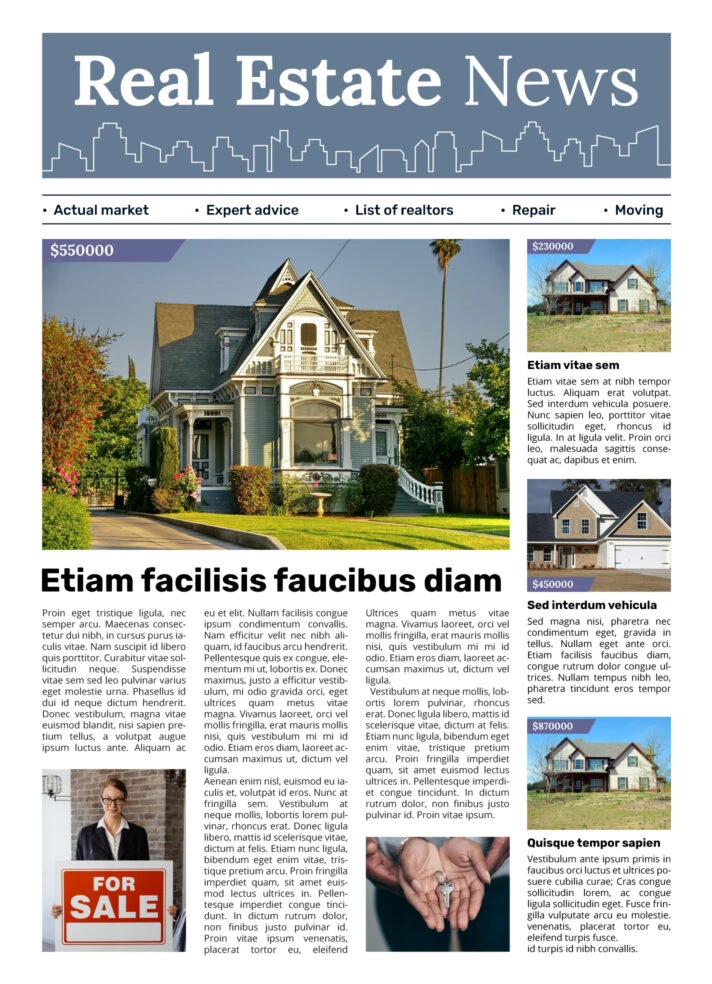 Newspaper Add For Real Estate Company Designs