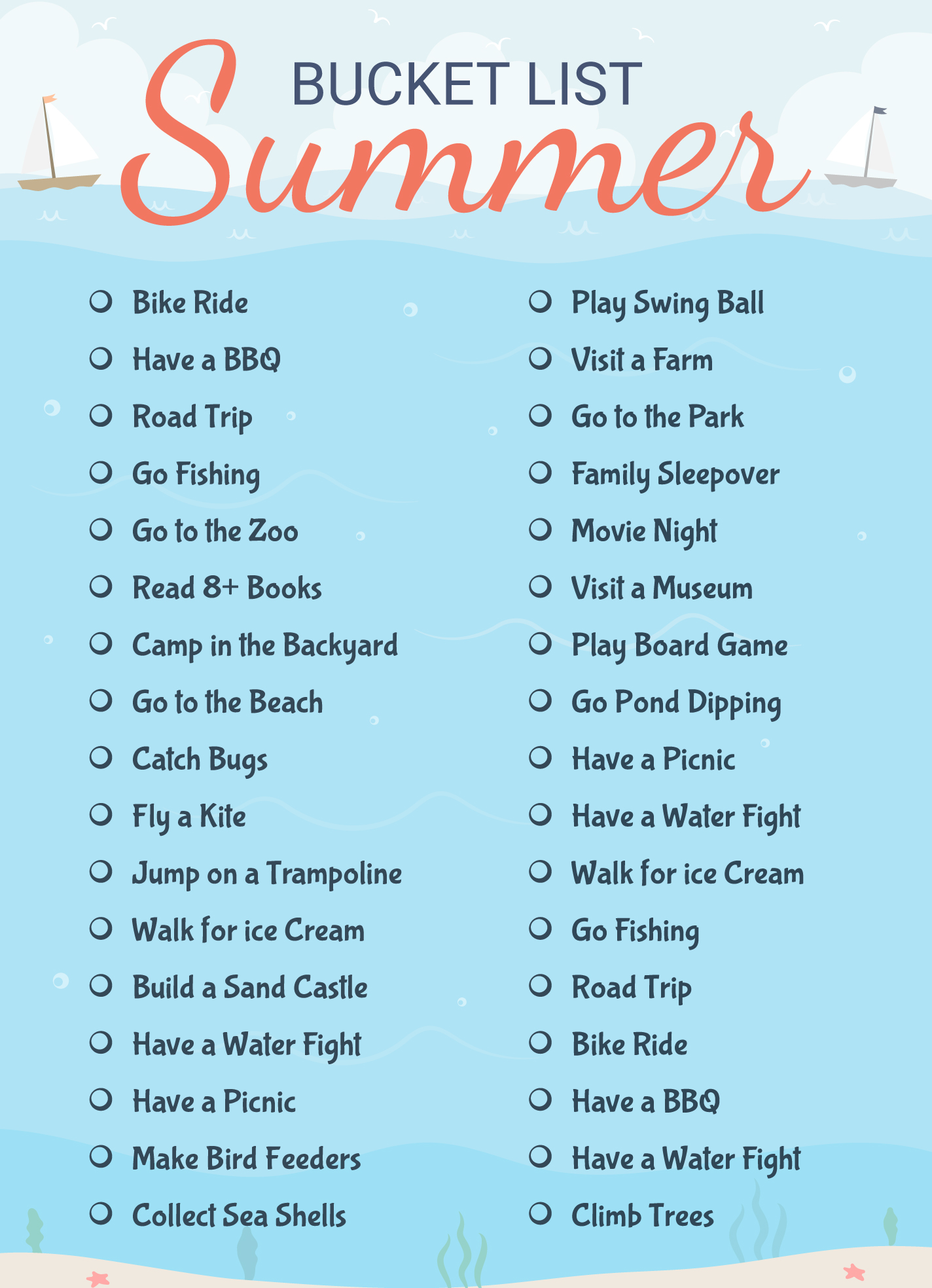 100 Sensational Summer Bucket List Ideas For 2023 49 OFF