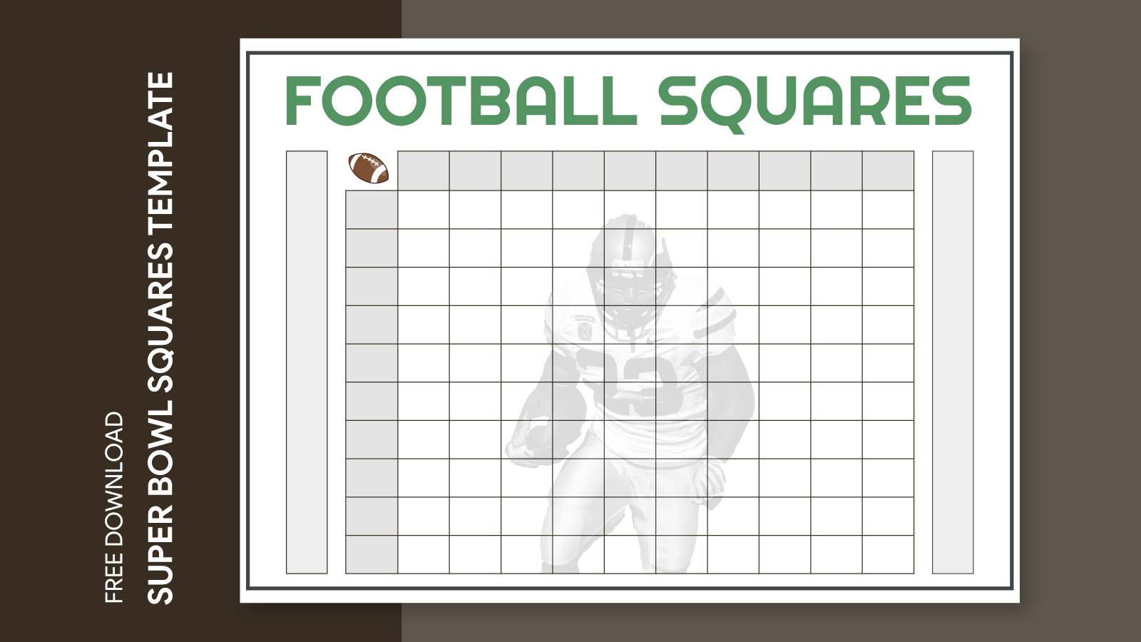 Super Bowl Squares Free Google Docs Template Gdoc io