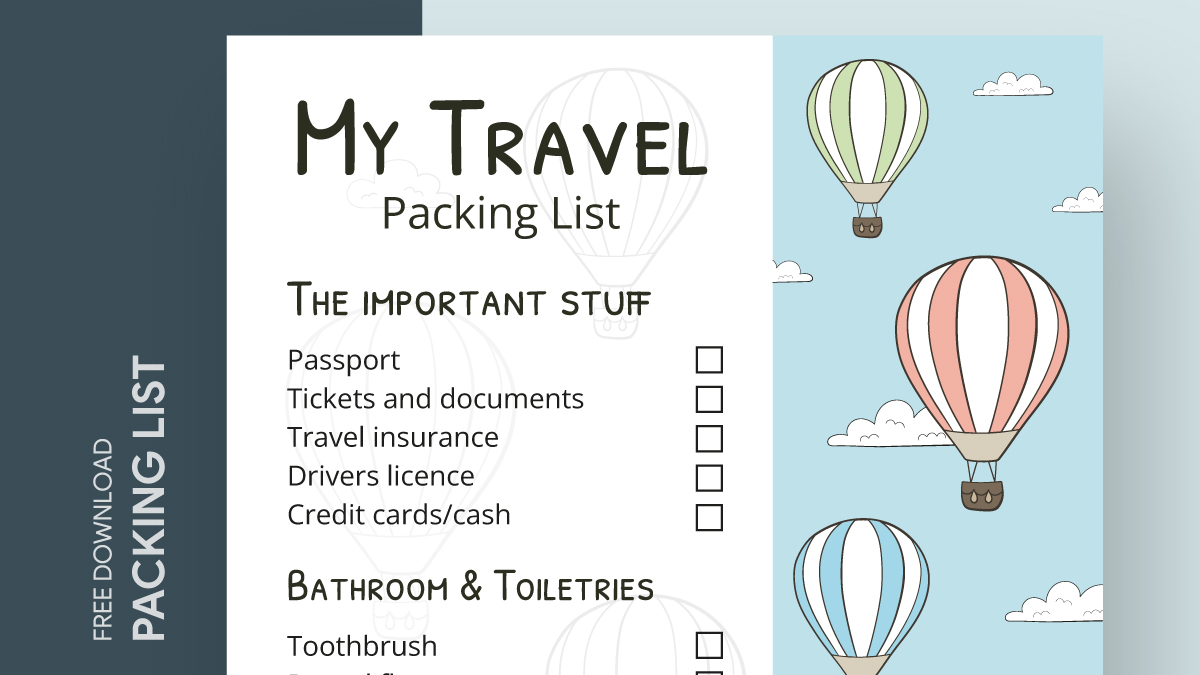 Travel Packing List Free Google Docs Template - gdoc.io