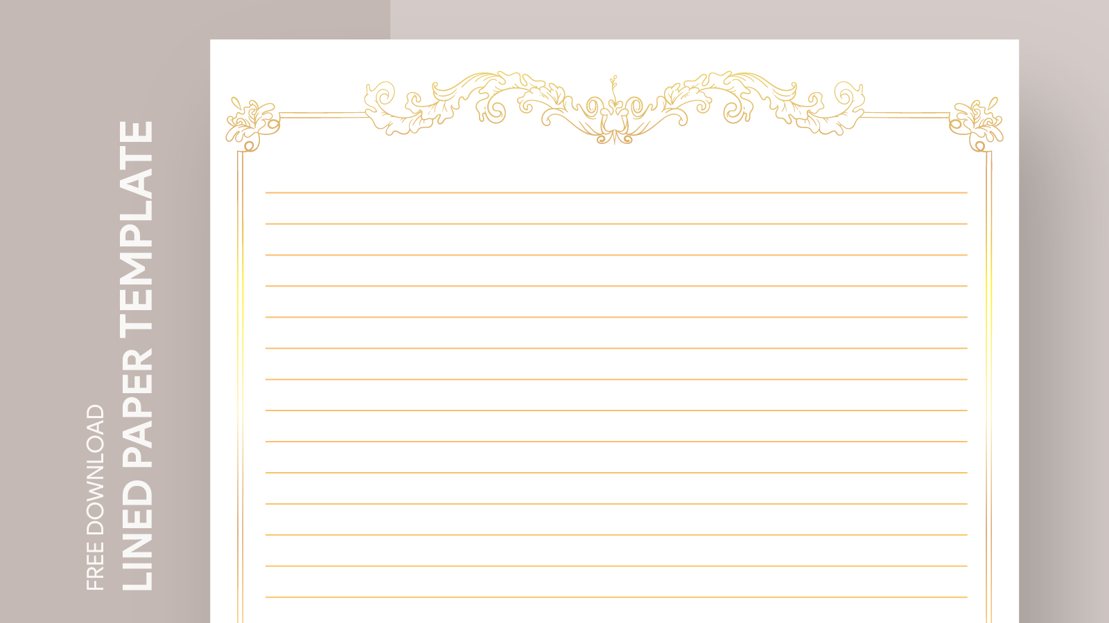 Vintage Lined Paper Free Google Docs Template Gdoc io