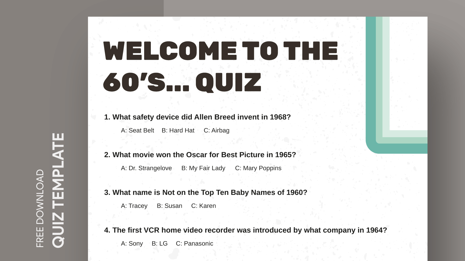 Word Quiz Free Google Docs Template - gdoc.io