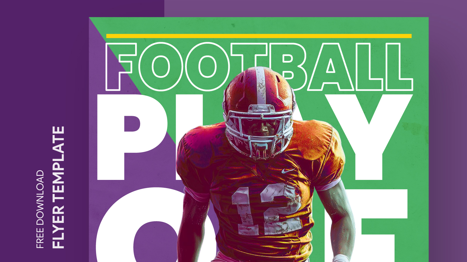 American Football Playoffs Flyer Free Google Docs Template - gdoc.io