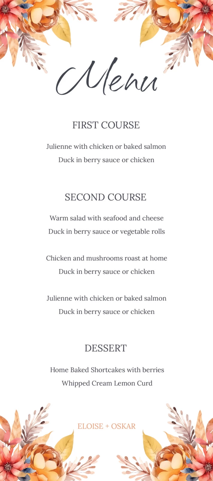 Wedding Menu Home How To Pick Your Wedding Menu | WeddingDates Blog