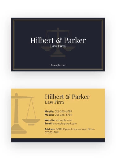 Law Firm Business Cards