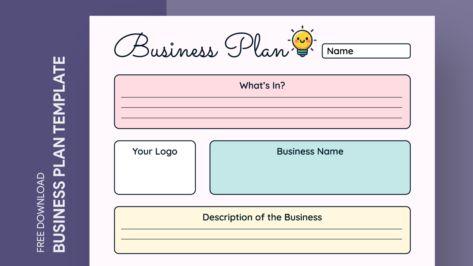 Business Plan for Kids Free Google Docs Template - gdoc.io