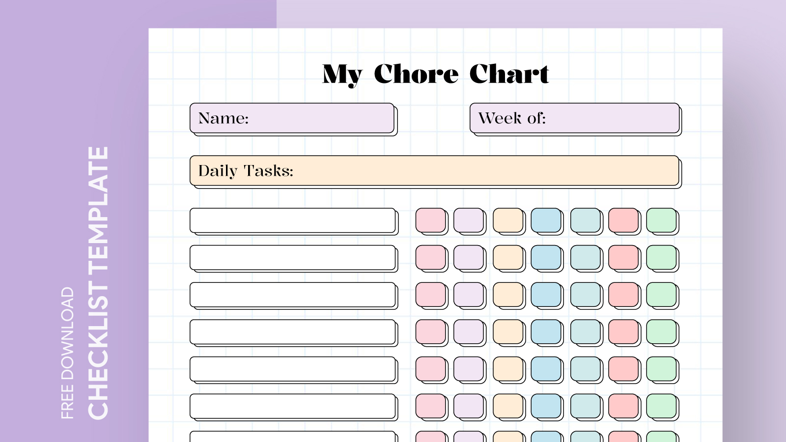 Chore Chart Free Google Docs Template - gdoc.io