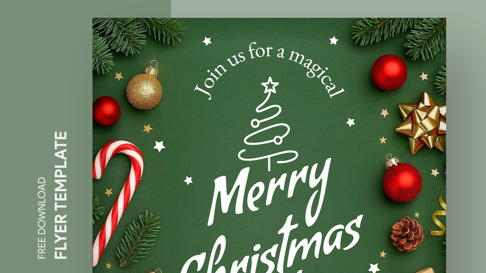 Christmas Tree Party Flyer Free Google Docs Template - gdoc.io