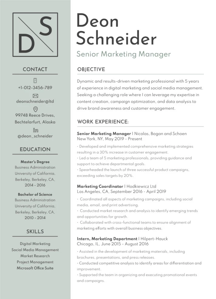 Free Chronological Resume Template 63 Chronological Cv Royalty Free