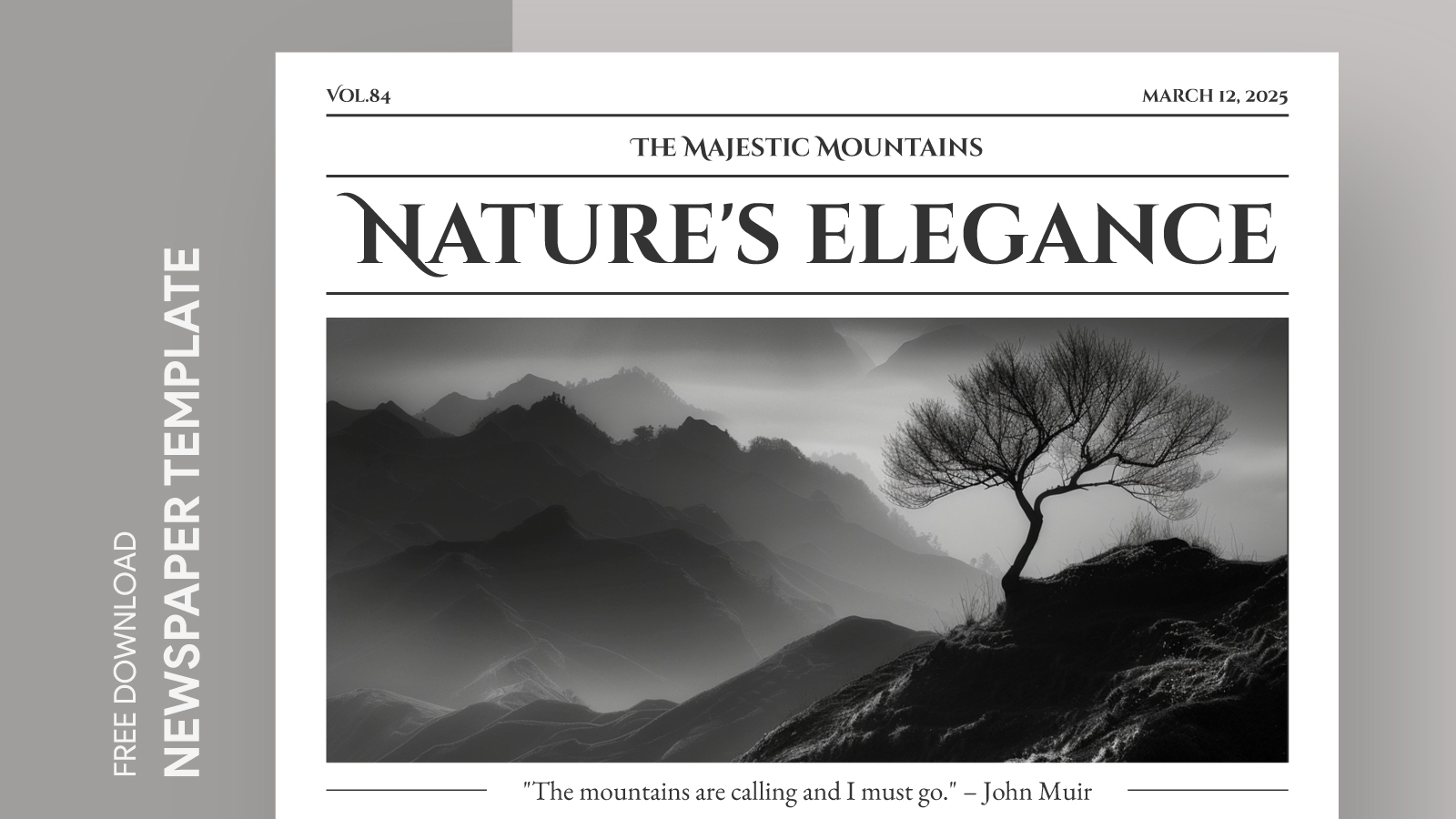 Classy Elegant Newspaper Free Google Docs Template - gdoc.io