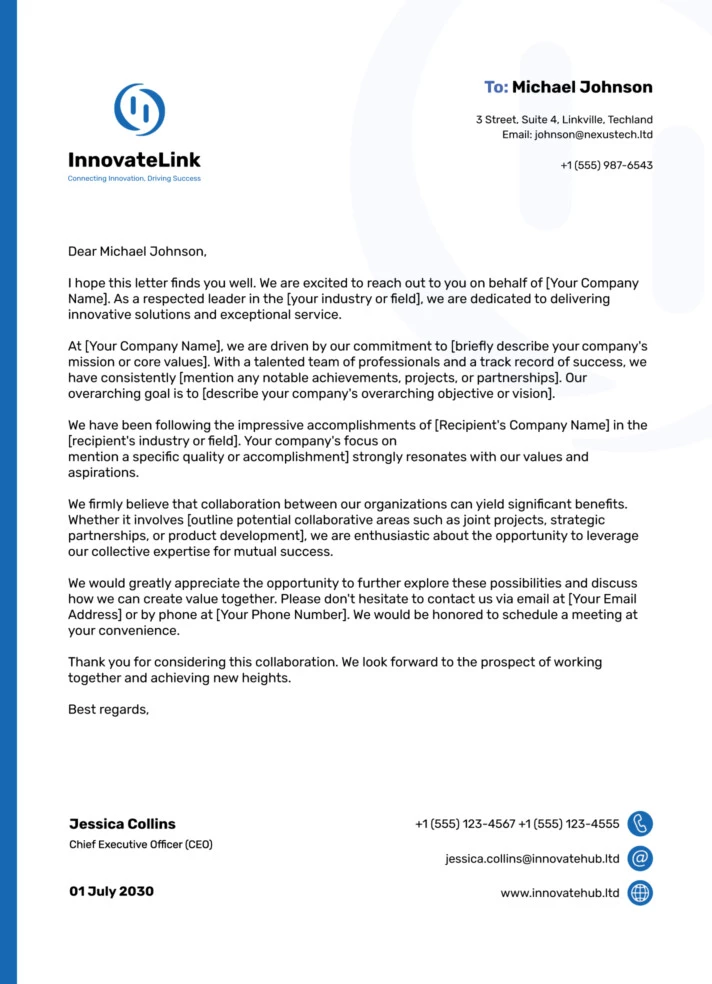 Free, Printable Business Letterhead Templates To Customize, 46% OFF