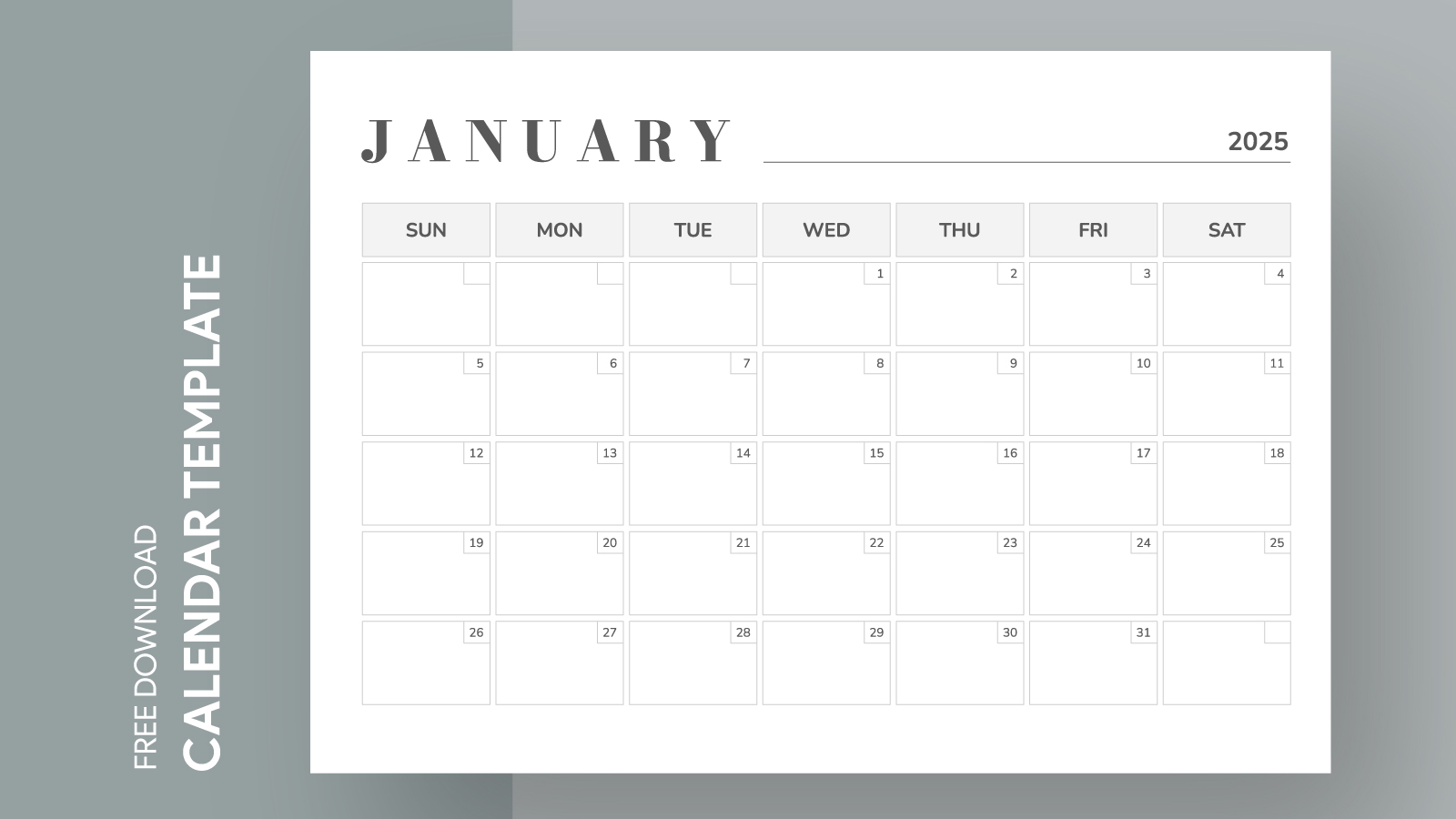 Digital Monthly Calendar Free Google Docs Template - gdoc.io