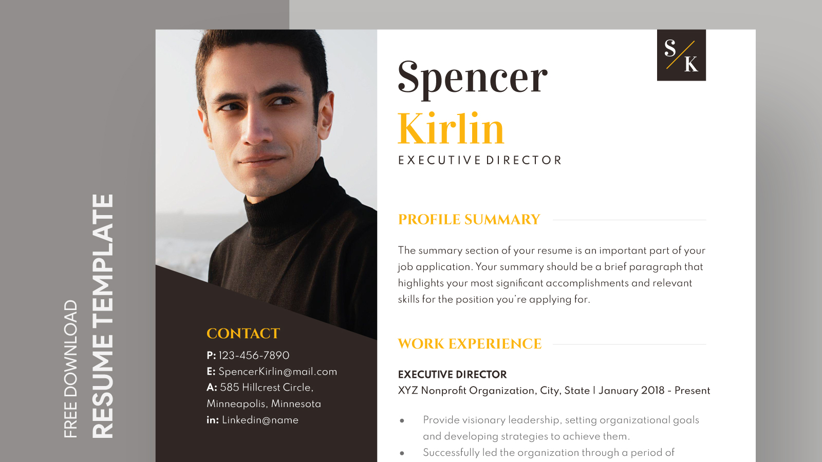 Director Resume Free Google Docs Template - gdoc.io