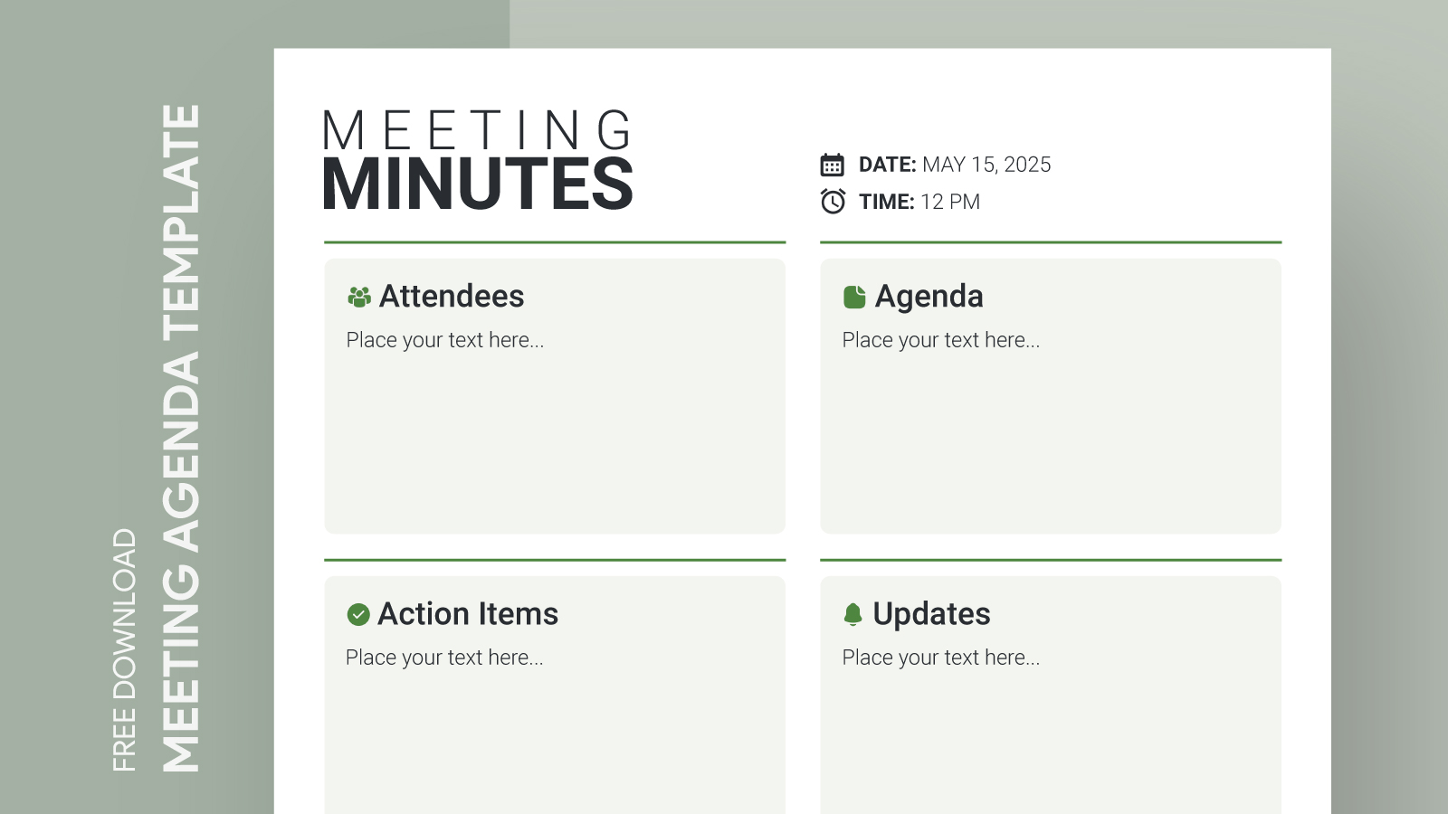 Easy Meeting Minutes Free Google Docs Template - gdoc.io