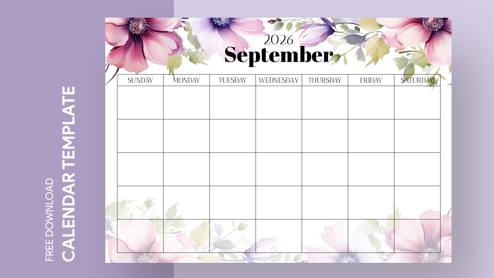 Editable Calendar Free Google Docs Template - gdoc.io