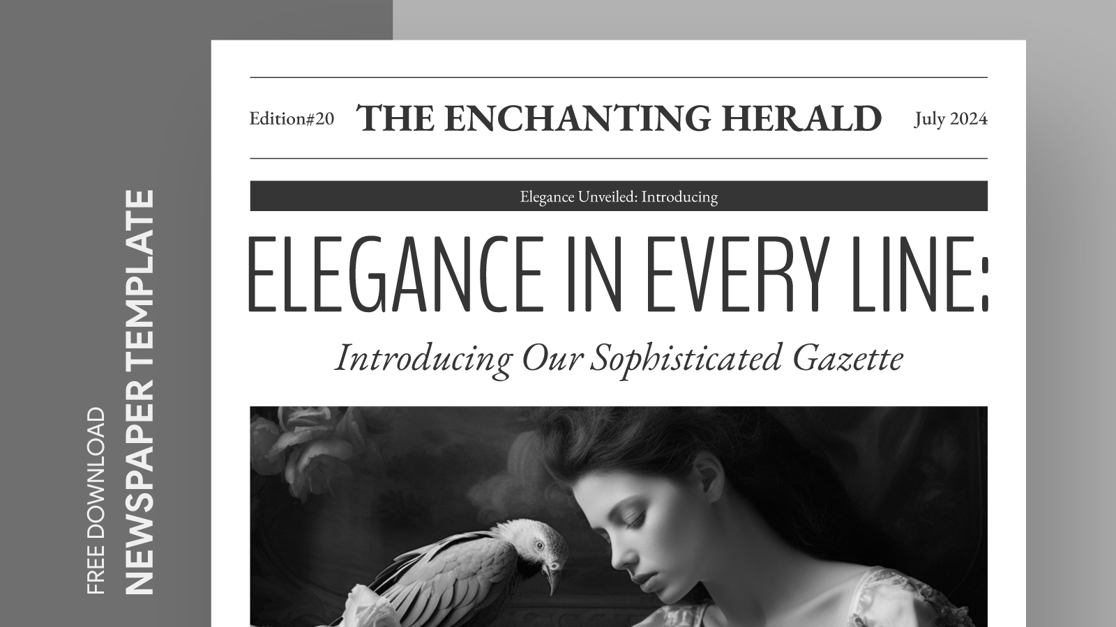 Elegant Newspaper Free Google Docs Template - gdoc.io