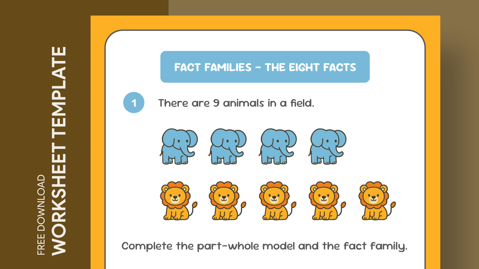 Fact Families Worksheet Free Google Docs Template - gdoc.io