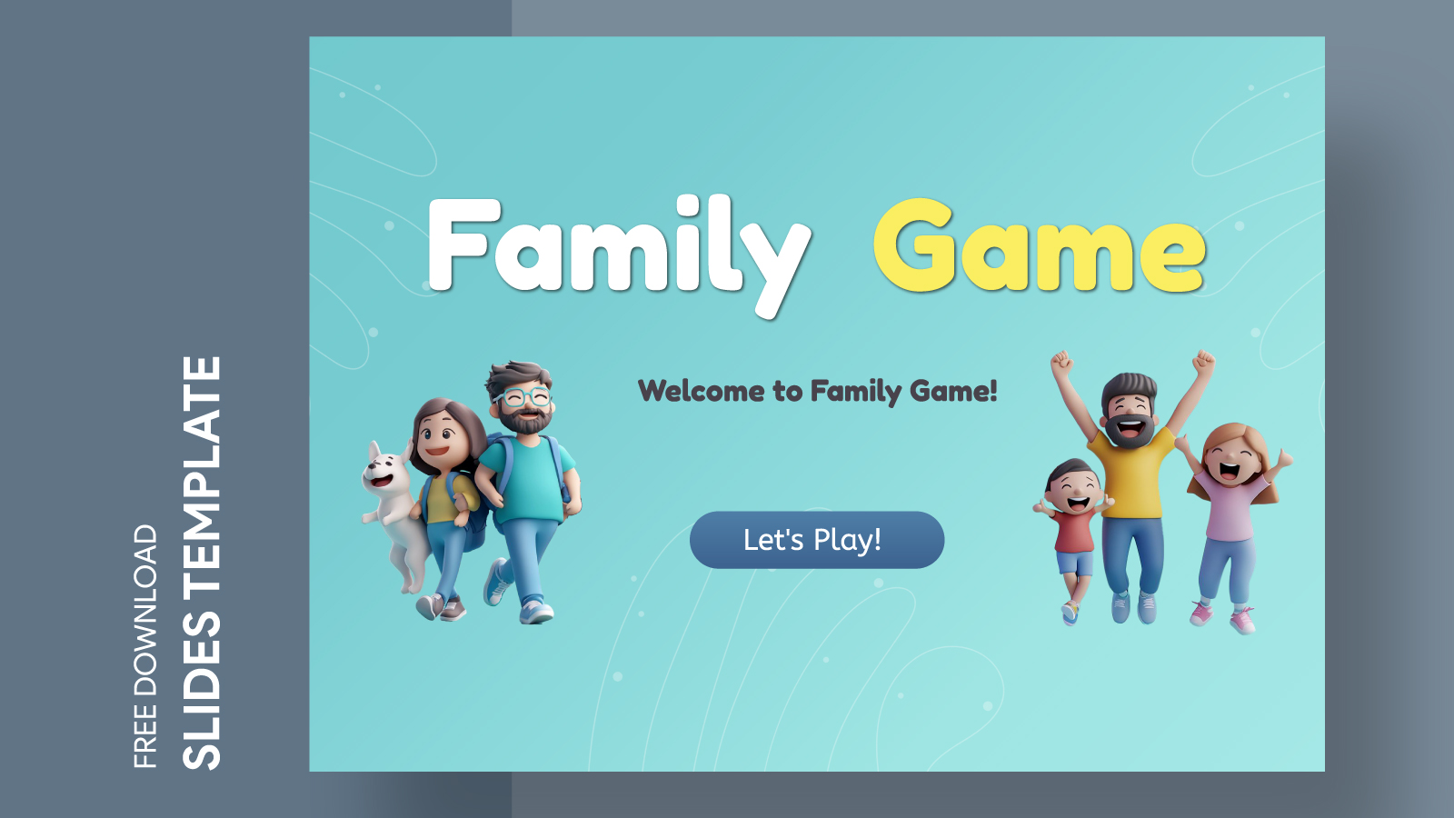 Family Game Presentation Free Google Slides & PowerPoint Template