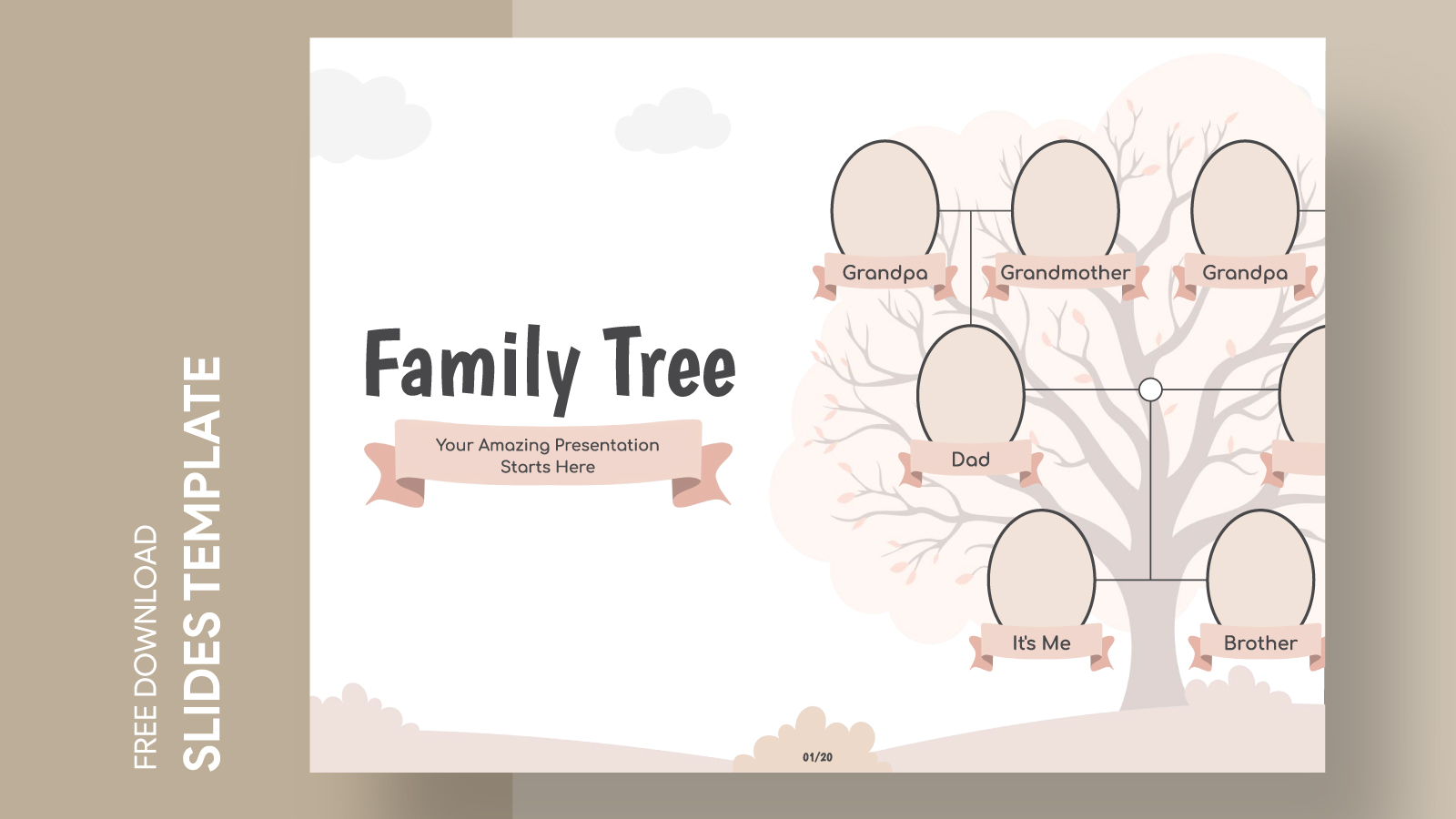 Family Tree Presentation Free Google Slides & PowerPoint Template