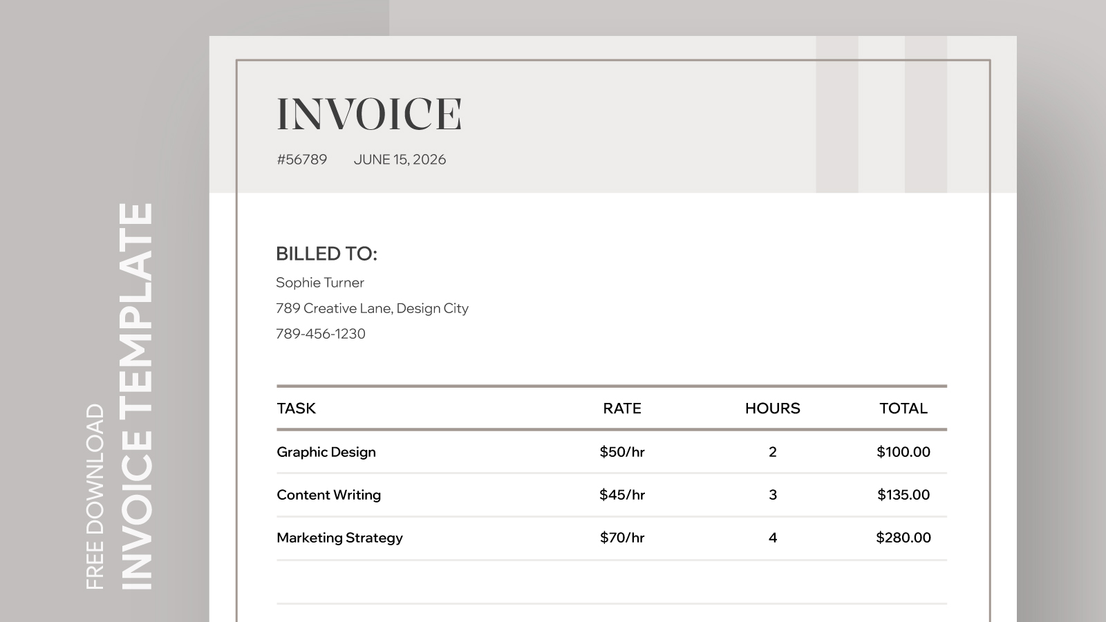 Freelance Invoice Free Google Docs Template - gdoc.io
