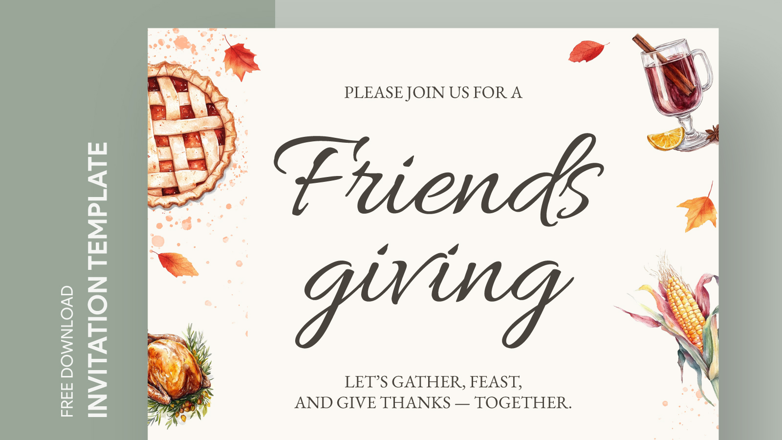 Friendsgiving Invitation Free Google Docs Template - gdoc.io