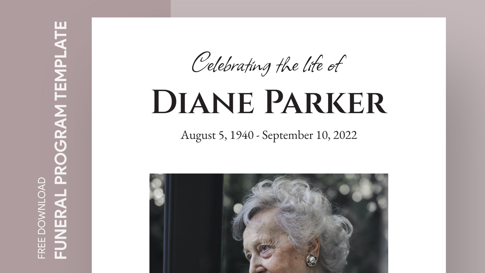 Funeral Service Program Free Google Docs Template - gdoc.io