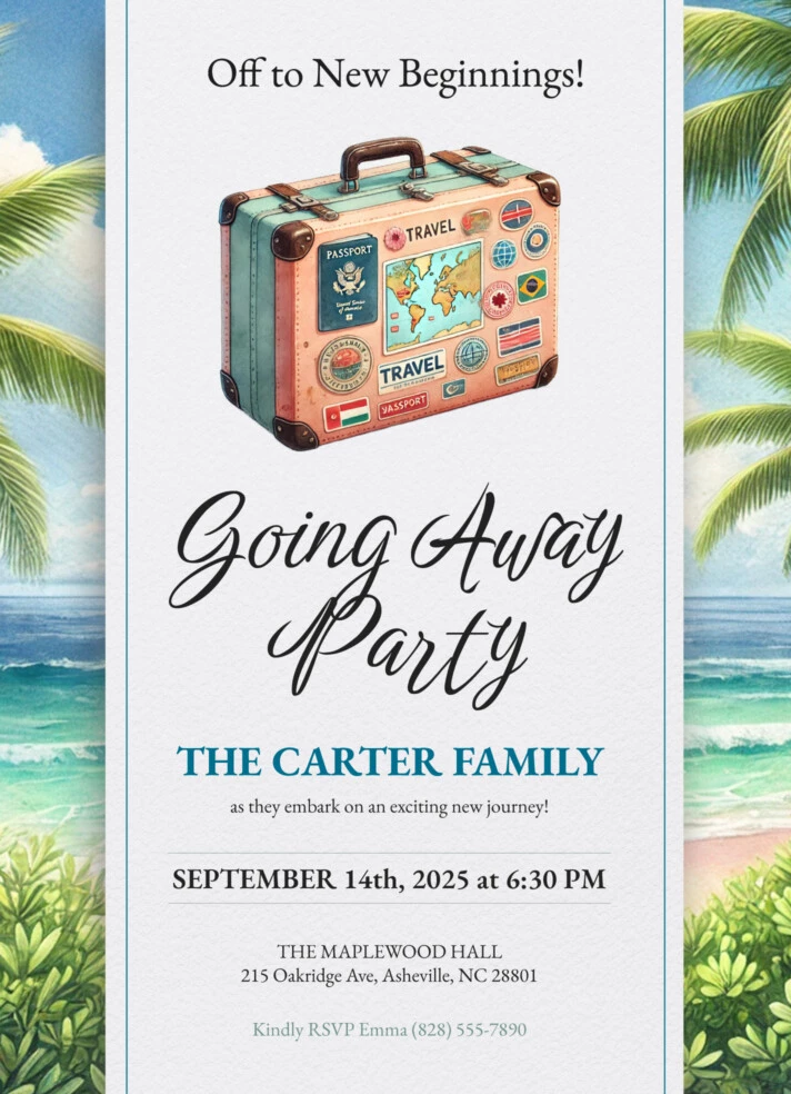 Going Away Party Template Ms Word 30 Pieces Farewell Party