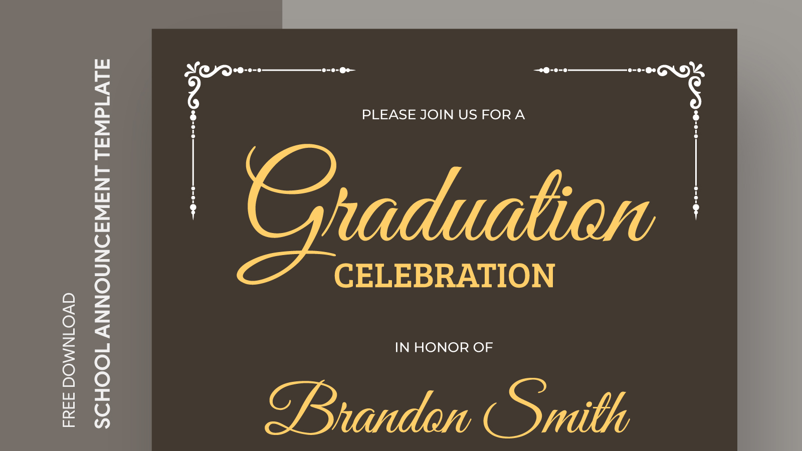 Graduate School Announcement Free Google Docs Template - gdoc.io