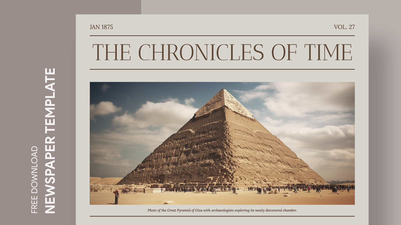 Historical Newspaper Free Google Docs Template - gdoc.io