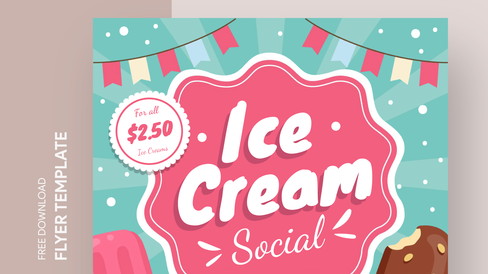 Ice Cream Social Flyer Free Google Docs Template - gdoc.io