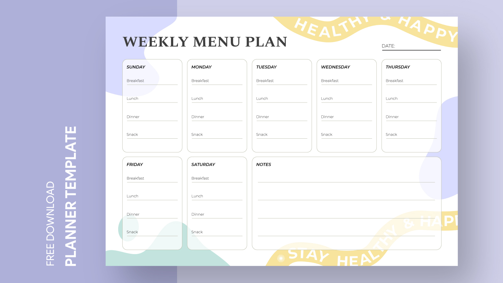 Meal Plan Free Google Docs Template - gdoc.io