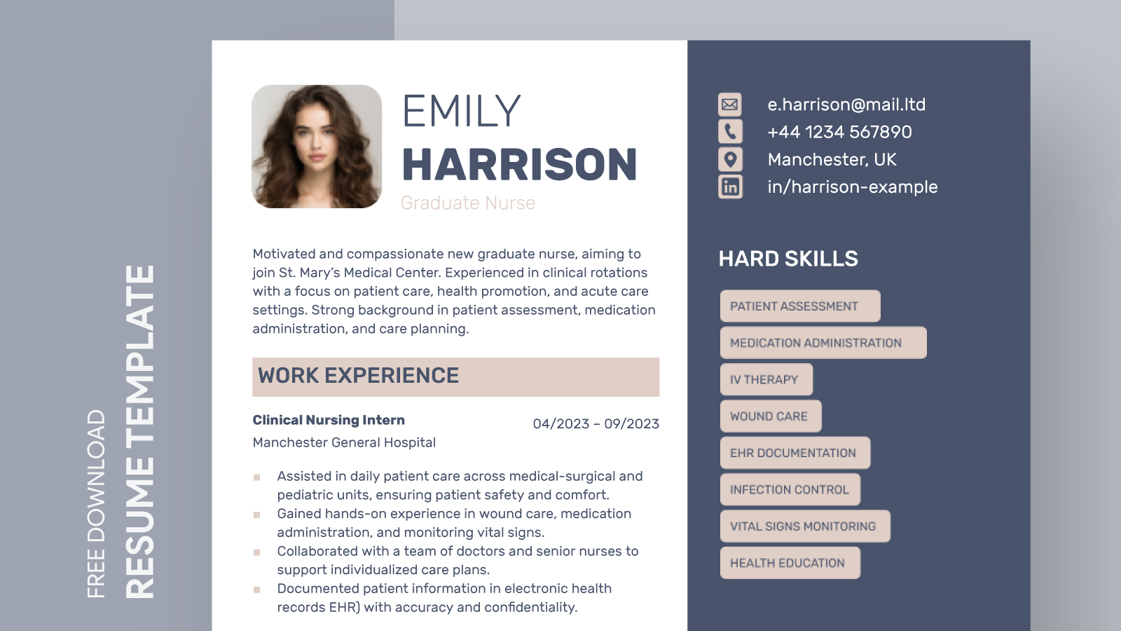 New Grad Nurse Resume Free Google Docs Template - gdoc.io