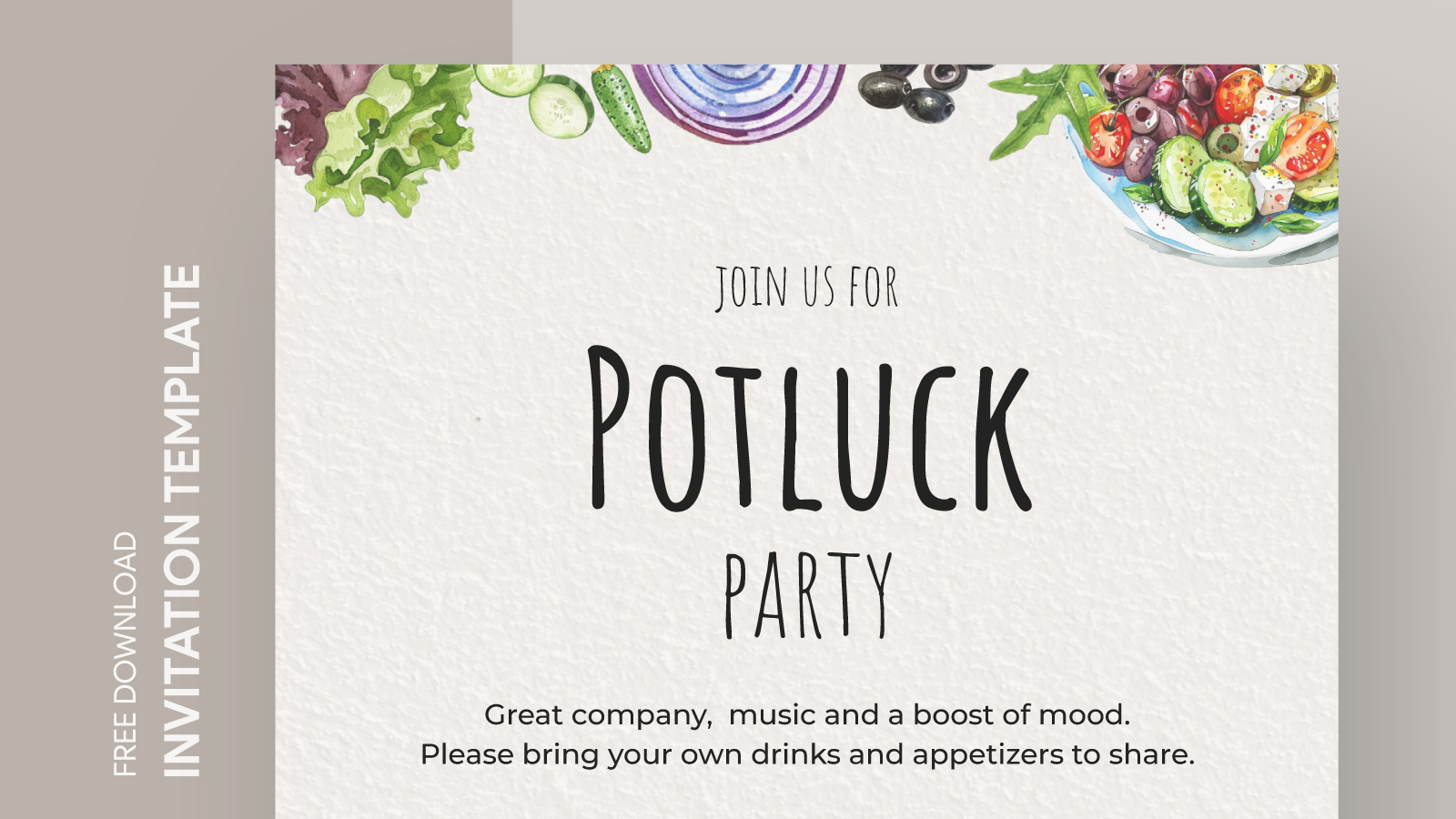 Potluck Invitation Free Google Docs Template - gdoc.io