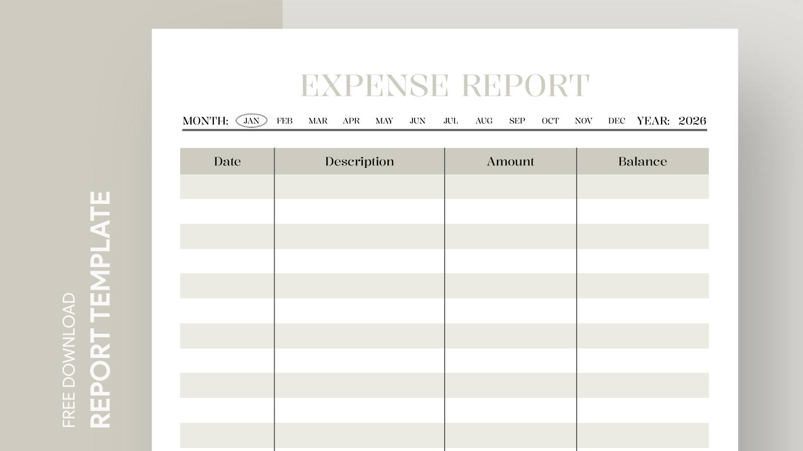 Printable Expense Report Free Google Docs Template - gdoc.io