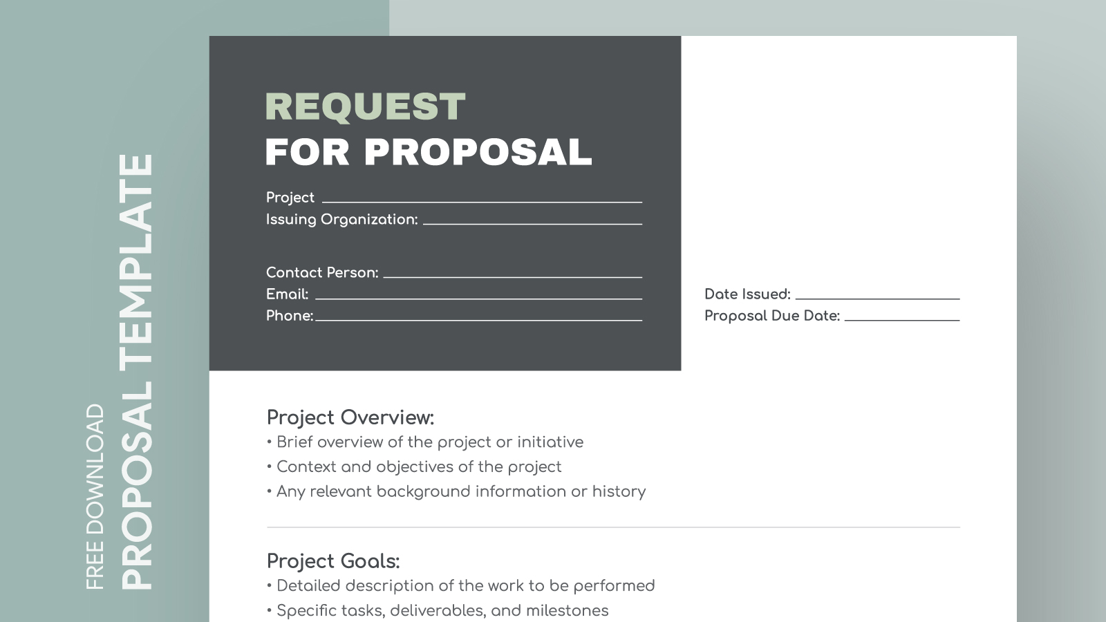 Request for Proposal Free Google Docs Template - gdoc.io