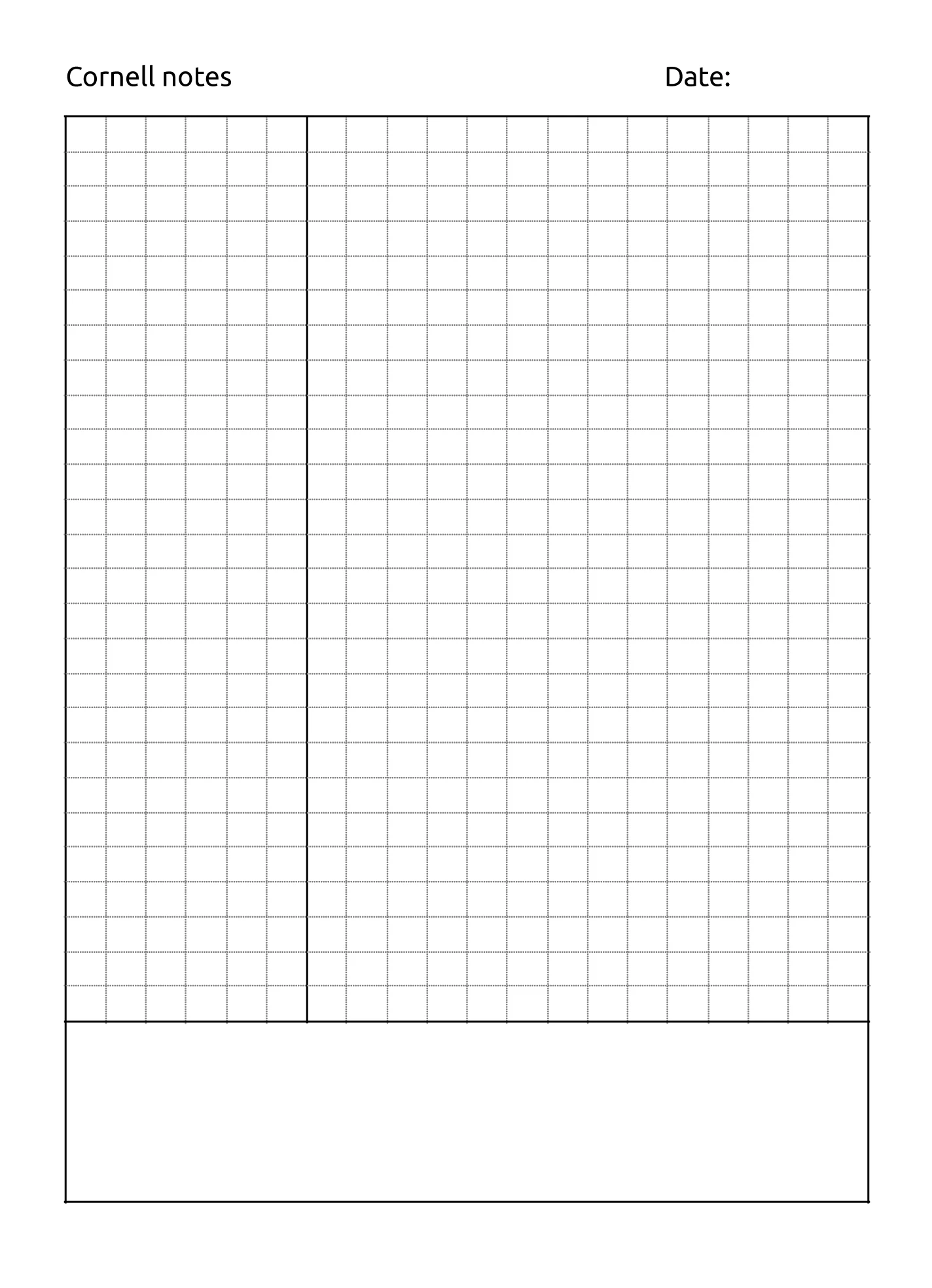 Cornell Notes Google Docs