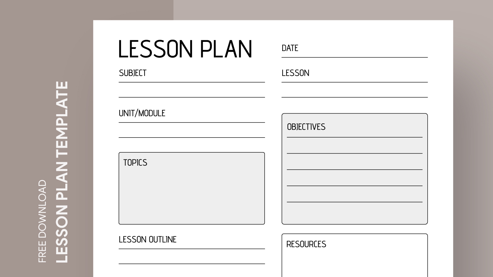 Simple Daily Lesson Plan Free Google Docs Template - gdoc.io