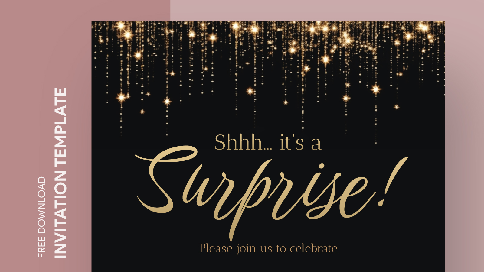 Surprise Party Invitation Free Google Docs Template - gdoc.io