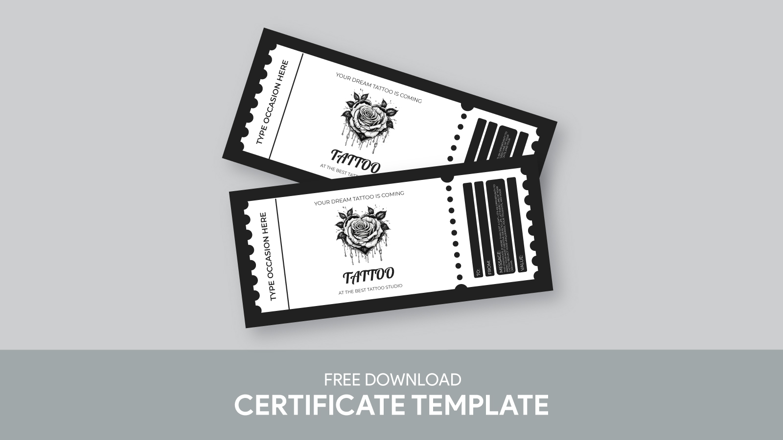 Tattoo Gift Certificate Free Google Docs Template - gdoc.io Tattoo Gift Certificate Free Google Docs Template - gdoc.io