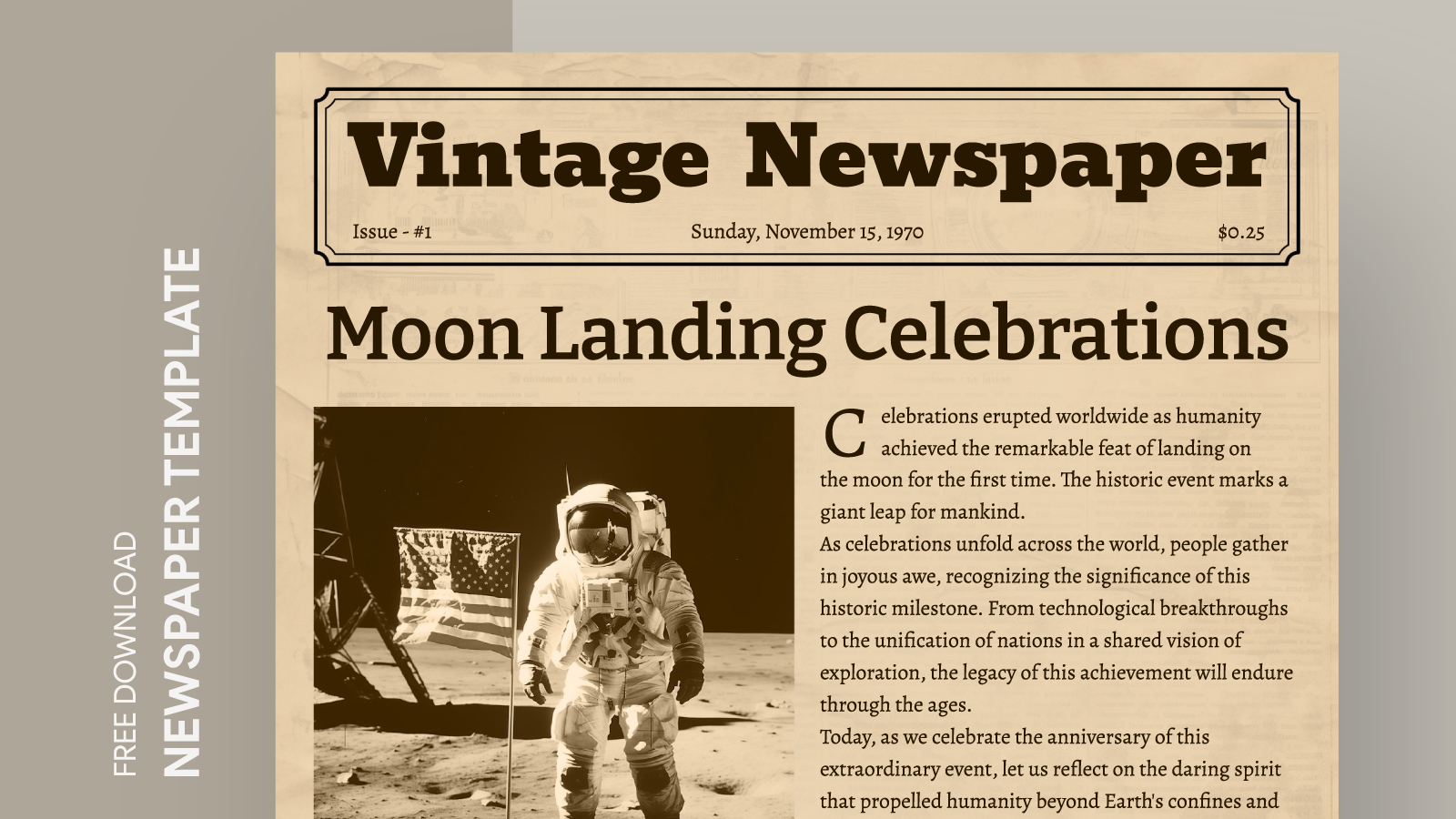 Vintage Newspaper Free Google Docs Template - gdoc.io Vintage Newspaper Free Google Docs Template - gdoc.io